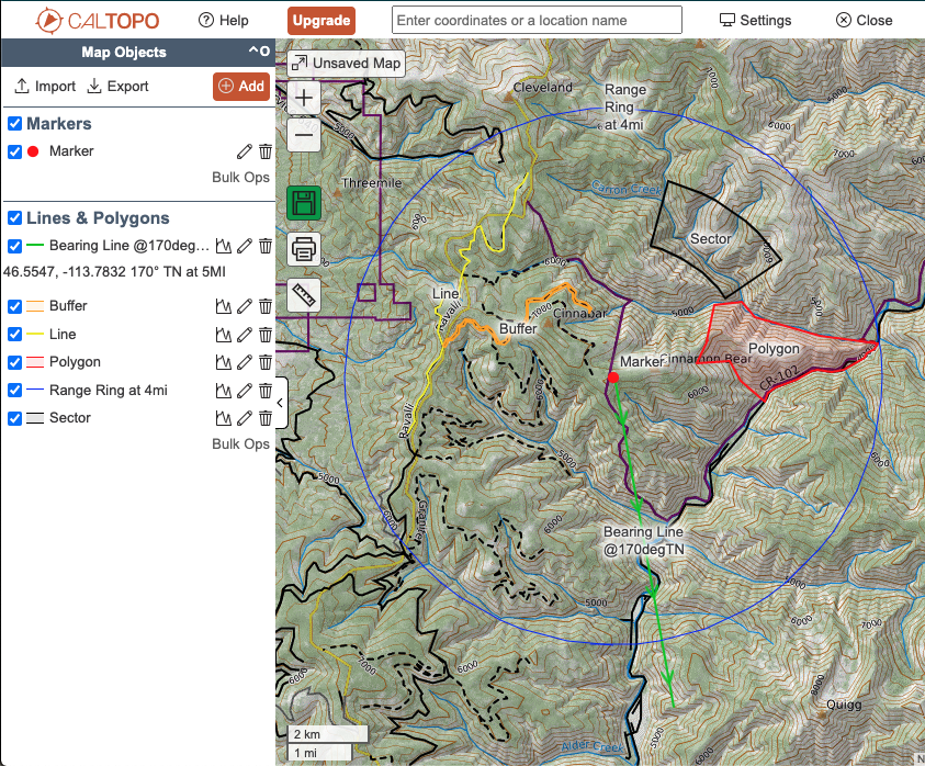 Objects | CalTopo Training